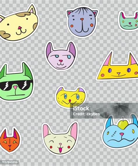 킷 티와 패치 배지 벡터 일러스트 레이 션에 고립 된 투명 한 배경입니다 만화 80 S90의 만화 스타일에 스티커 핀 패치의