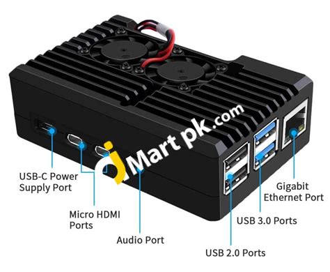 Geeekpi Raspberry Pi 4 Armor Case V2 0 Series With Dual Fan Aluminum Ajmartpk