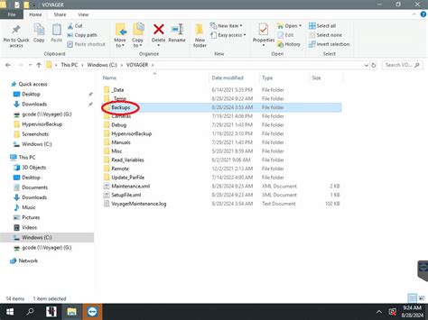 Restoring Machine Values On A Voyager With Windows 10 Park Industries