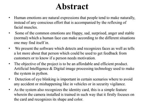 Emotion Recognition And Drowsiness Detection Using Pythonppt Artificial Intelligence