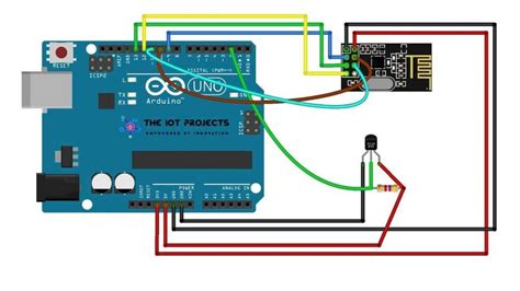 Send DS18B20 Temperature Data Over BLE Using NRF24L01 Arduino
