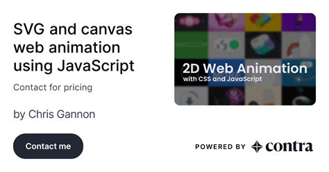 Svg And Canvas Web Animation Using Javascript By Chris Gannon