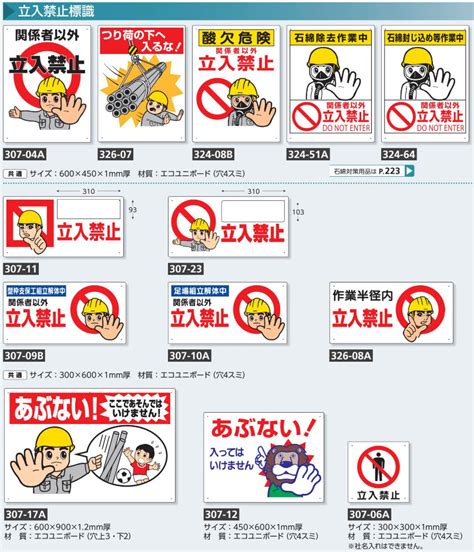 【楽天市場】立入禁止標識 307 12 ｢あぶない！ 入ってはいけません｣ 450×600mm メーカー直送代引き決済不可安全標識
