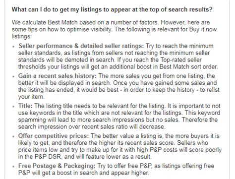 ebay best match algorithm how to get your ebay listing to the top