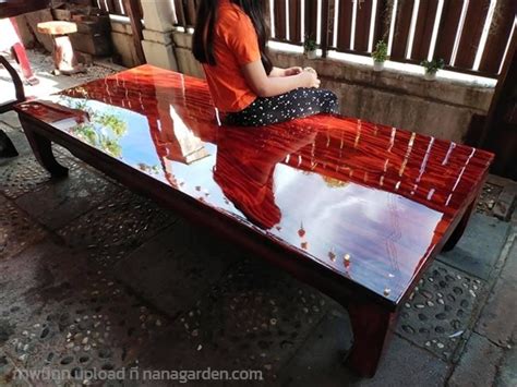 ตั่งนั่งเล่นไม้แผ่นเดียว ก80xย200xส40 โดยร้าน Chat Shop เฟอร์นิเจอร์ไม้ อ บางใหญ่ จ นนทบุรี