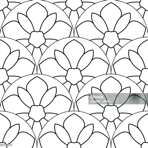 추상 만다라 물고기 스케일 원활한 패턴 장식 타일 모자이크 배경입니다 꽃 패치 워크 무한대 카드 아랍어 인도 오스만 모티브 벡터 그림입니다 규모에 대한 스톡 벡터 아트 및