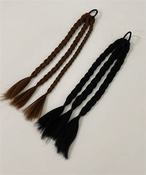 2개구매시할인 블레이즈 헤어 땋은머리 부분가발 머리끈 레게 헤어스타일링