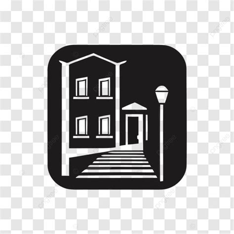 집과 빛 로고 스티커 벡터 흰색 배경에 칼레의 단순한 검은색 아이콘 그림자 없음 작은 프레임 중앙 Png 일러스트 및 벡터 에 대한 무료 다운로드 Pngtree