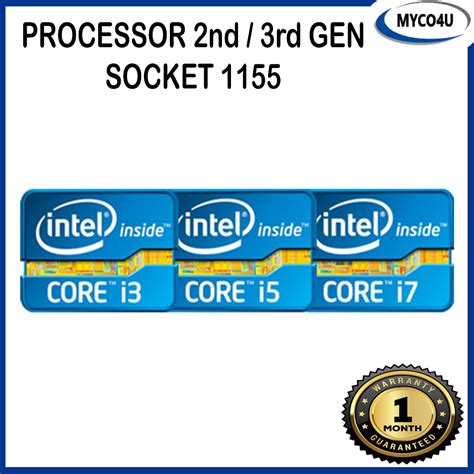 Processor Core I3 I5 I7 2nd And 3rd Gen Socket 1155 Lga 1155 Shopee