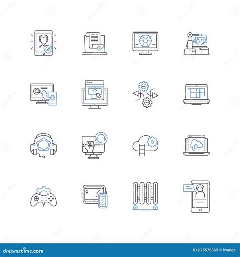 Information Assurance Line Icons Collection Encryption Security Privacy Authentication Risk