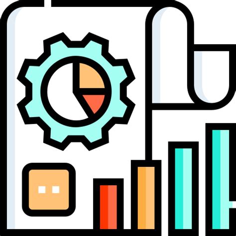 Reporting Detailed Straight Lineal Color Icon