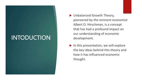 Unbalanced Growth Theory Pptx
