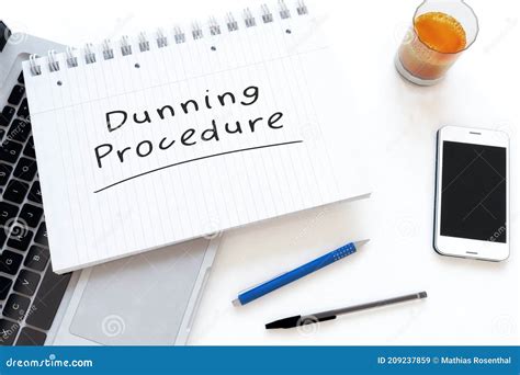 Dunning Procedure Stock Illustration Illustration Of Document 209237859