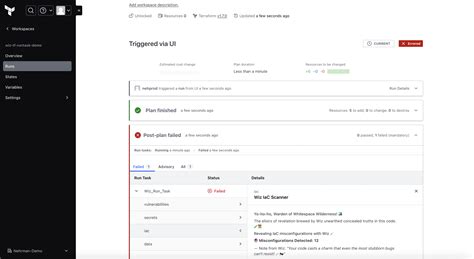 Wiz Hashicorp Integration With Terraform Run Tasks Wiz Blog