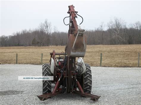 1950 Ford 8n Tractor With Front Loader And Rear Backhoe