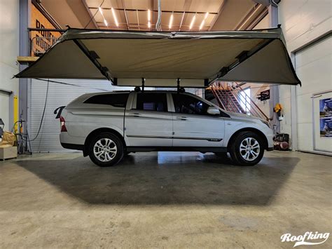 쌍용 코란도스포츠 180도 어닝 차박캠핑 차량용어닝 2세대 어닝 루프킹