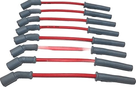 Super Conductor Spark Plug Wire Set Red Jacket 40 50 Ohms Per Foot
