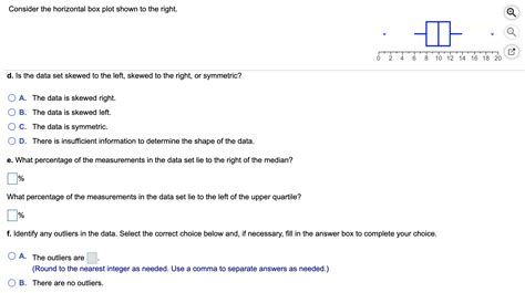 Solved Consider The Horizontal Box Plot Shown To The Right Chegg Com