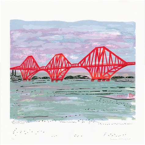 Susie Wright Red Rail Bridge 2024 Edinburgh Printmakers