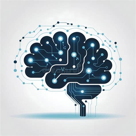 Futuristic Brain Design With Circuit Connections Representing Artificial Intelligence And Neural