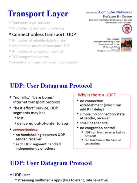 33 Udp Video Slides Pdf Transmission Control Protocol Osi Model