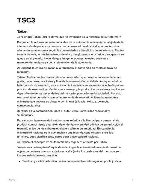 Tsc3 Parcial 1 Pdf Conocimiento Aprendizaje