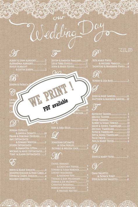 Elegant Rustic Wedding Seating Chart Lace And Burlap Seating Board