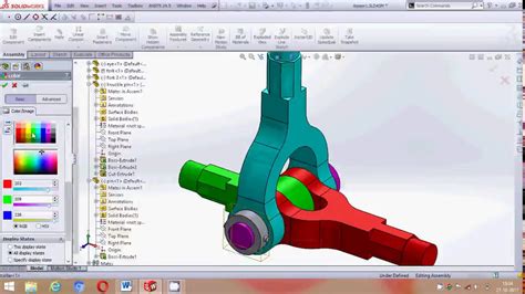 Solidworks Knuckle Joint For Three Shaft Assembly Design Tutorial Youtube