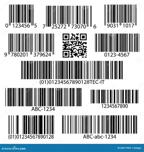 Barcodes Vector Set Stock Vector Illustration Of Paper 56817902