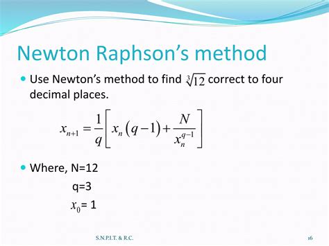 Algebric Solutions By Newton Raphson Method And Secant Method Ppt