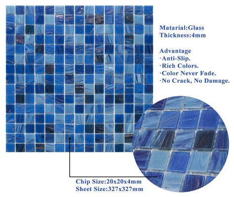 외부 모자이크 수영장 유리 파란색 타일 장식 의 고품질 외부 모자이크 수영장 유리 파란색 타일 장식