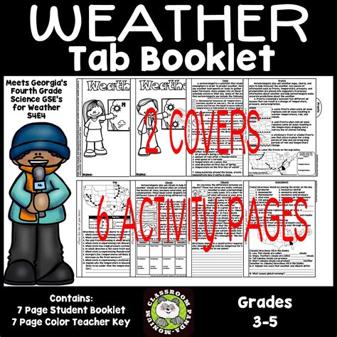 weather tab booklet made by teachers