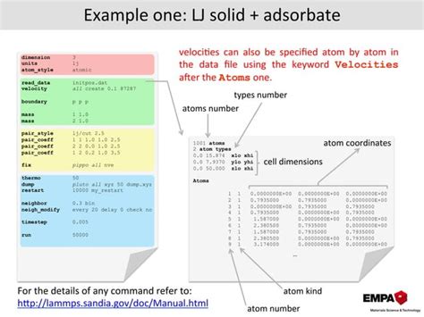 Non Equilibrium Molecular Dynamics With Lammps Pdf Chemistry Science