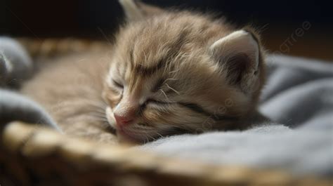 잠자는 고양이 귀여운 고양이 비디오 영상 갓 태어난 새끼 고양이 사진 배경 일러스트 및 사진 무료 다운로드 Pngtree
