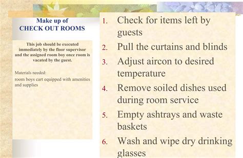 Room Make Up Procedure Pptx
