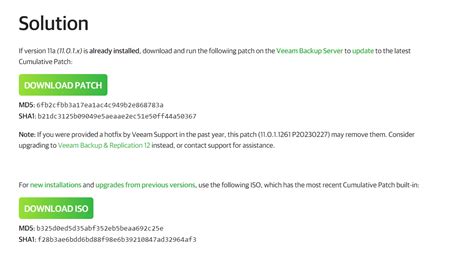 How To Patch And Download The Patch Veeam Community Resource Hub