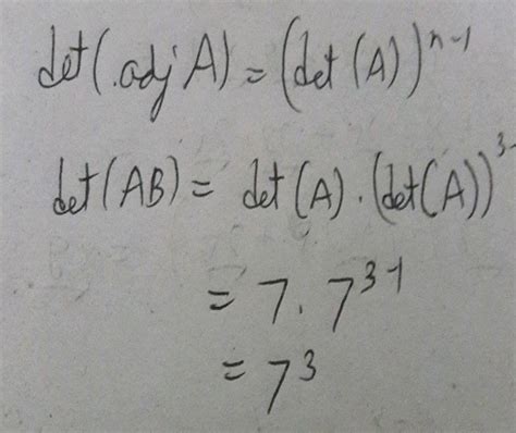 27 A Is 3 Times 3 Matrix And Derty 7 If B Att A