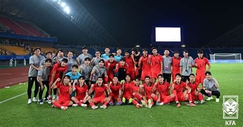 남자축구 8강 대진표 완성황선홍호 중국 이기면 우즈베크 사우디전 승자 만난다→일본vs북한 ‘빅뱅 Mk항저우