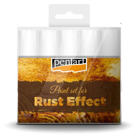 Rust Effect Paint Set 5 X 20 Ml Acrylic Paint Vintage Retail