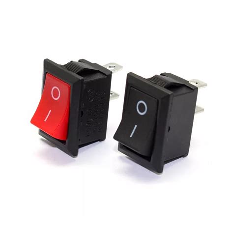 Jual Mini Rocker Switch 2 Position Power Switch Spst Kcd1 101 6a 250v 2 Pin 15x21mm Saklar On