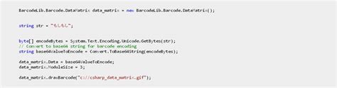 Barcode For Net C Barcode Generation Guide For Unicode Encoding