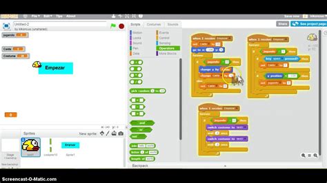 tutorial flappy bird con scratch parte 2 youtube
