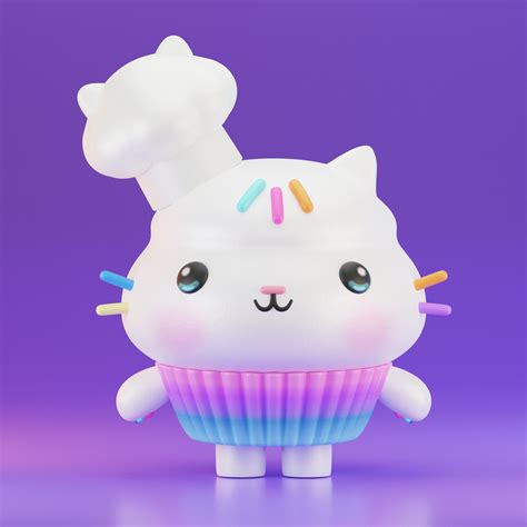 Artstation Gabby Dollhouse Cakey Cat