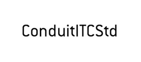 Conduit ITC Std Font Free Download