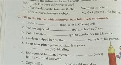 Infinitive The Infinitive Form Of A Vere StudyX