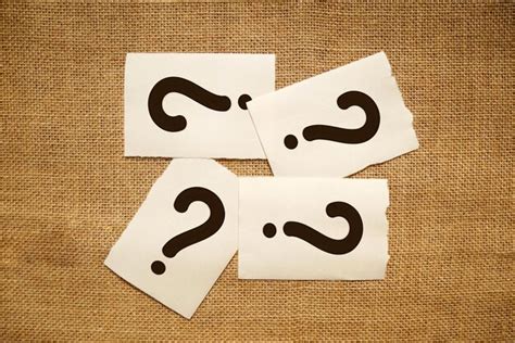 Premium Photo Question Mark Heap On The Burlap Concept For Confusion