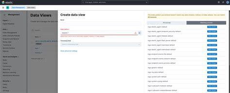 Encountering Name Must Match One Or More Data Streams Indices Or Index Aliases Error When
