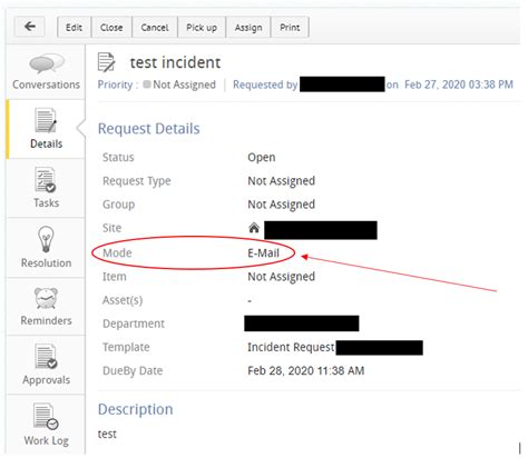 Mode Field Auto Populate When Incident Is Submitted