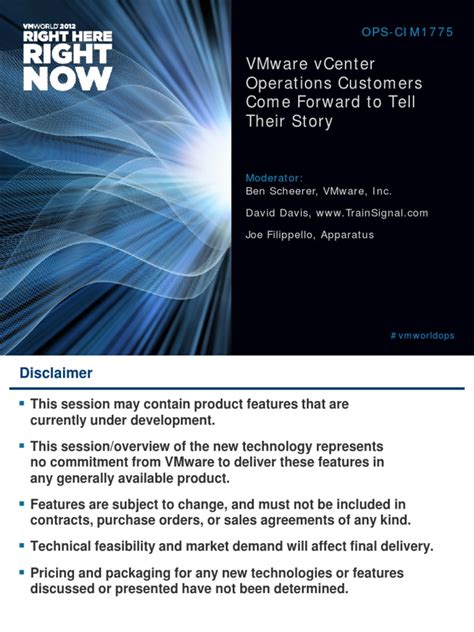 Pdf Cim1775 Vmware Vcenter Operations Customers Come Forward To Tell Their Story Final Us Pdf