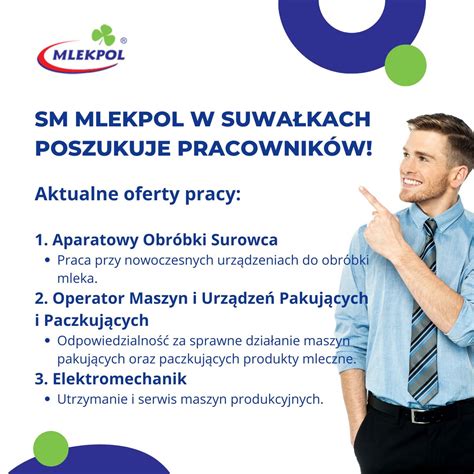Sm Mlekpol W Suwałkach Poszukuje Pracowników Szukasz Pracy W Stabilnej